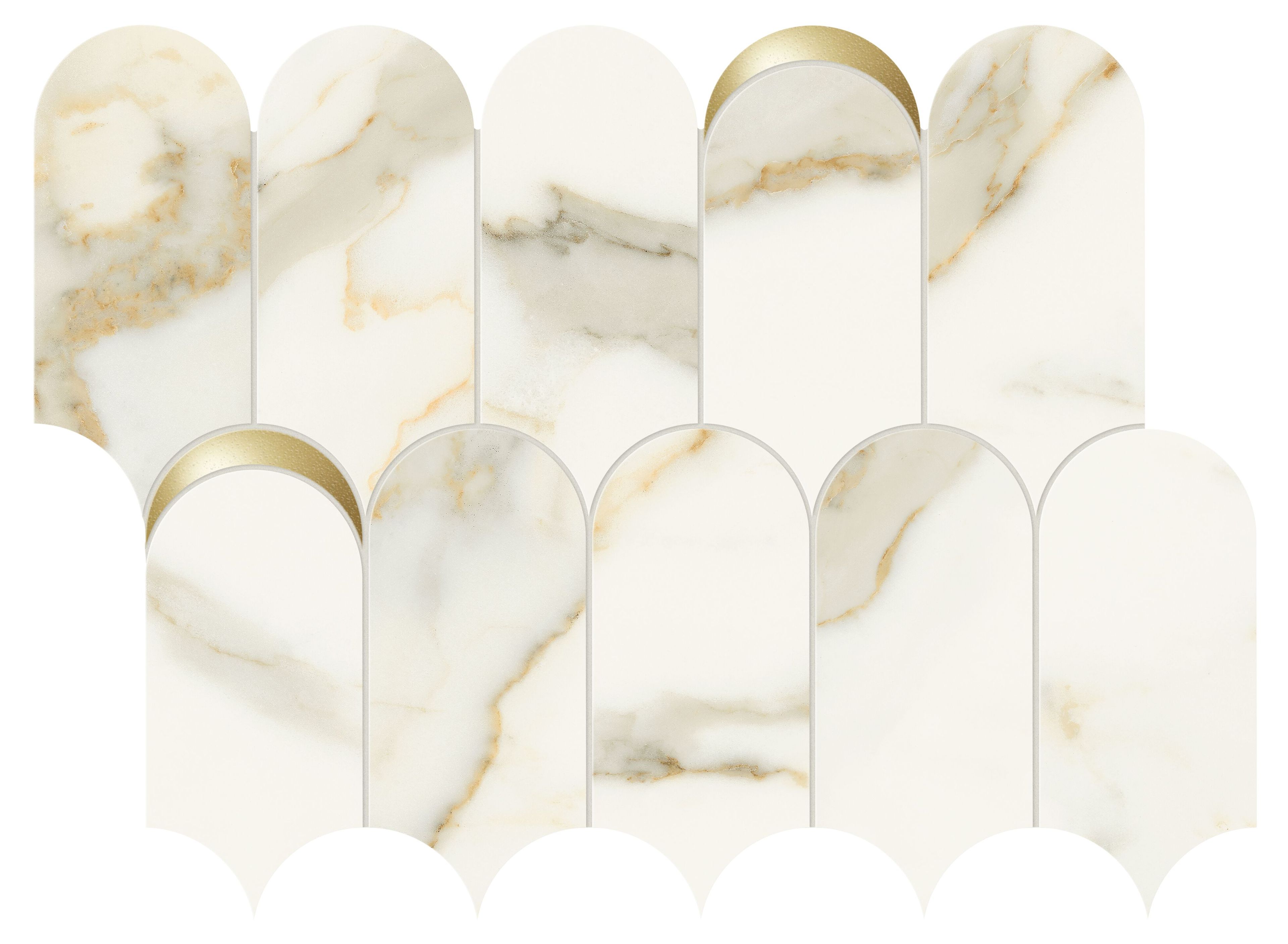 SCULTOREA CALACATTA ORO FINO Mosaic By Marca Corona