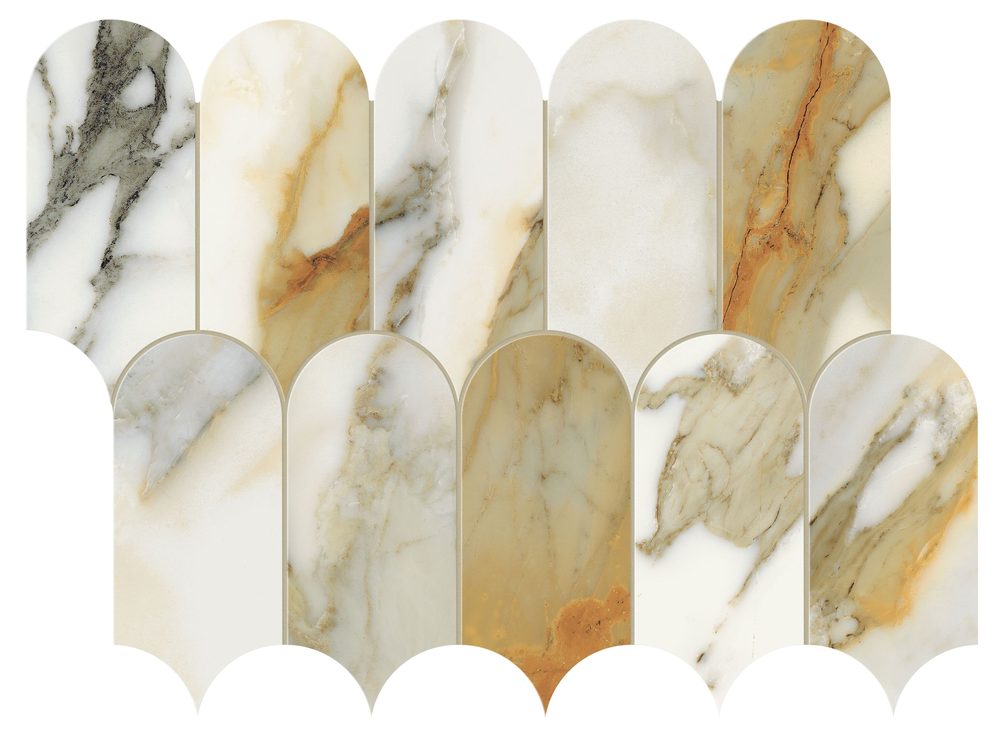 SCULTOREA CALACATTA VENA ANTICA Mosaic By Marca Corona