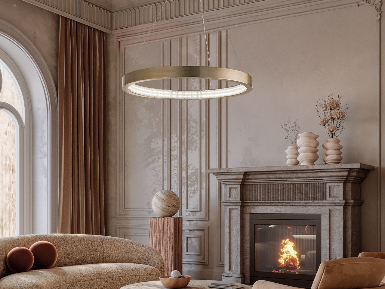 LIBE ROUND S90 LED pendant lamp By Masiero | design Andrea Liguori ...