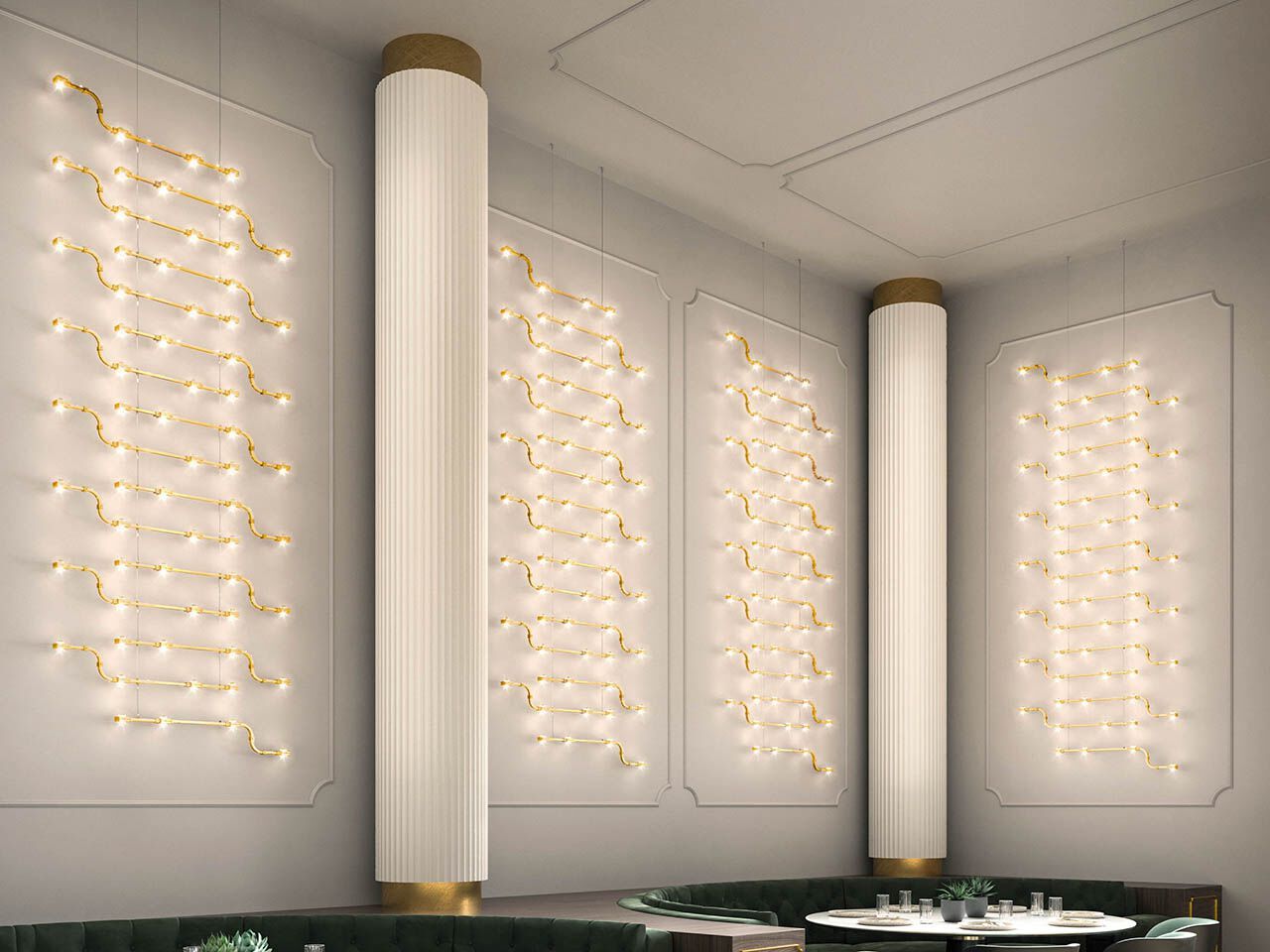 RAQAM N2 BASIC BATCH B16 MODULO 6X16 Pendant lamp By Masiero