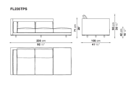 FLORIUS Sofa By Maxalto