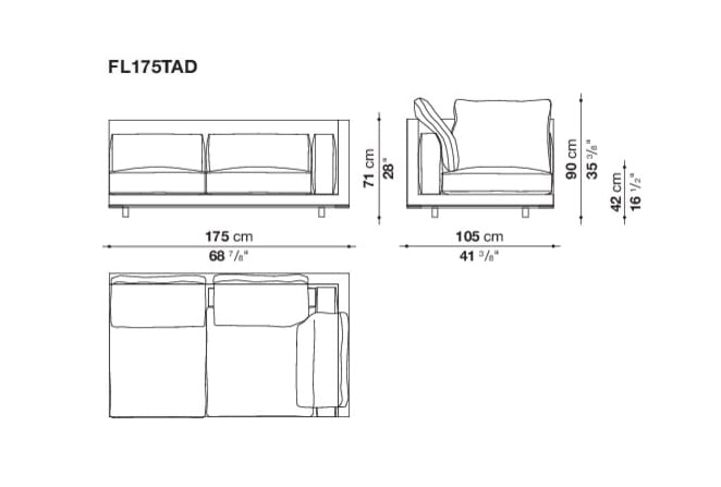 FLORIUS Sofa By Maxalto