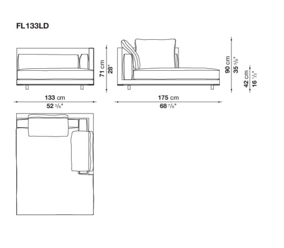 FLORIUS Sofa By Maxalto