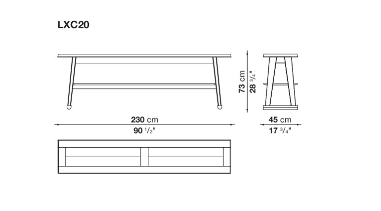 RECIPIO '14 边桌 By Maxalto | design Antonio Citterio