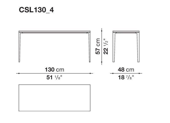 SOLEIDE Console table By Maxalto