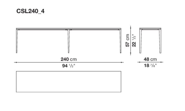 SOLEIDE Console table By Maxalto