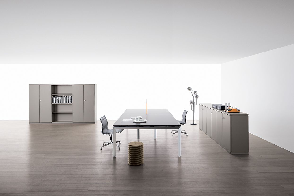 POINT | Melamine-faced chipboard office desk Point Collection By Citterio