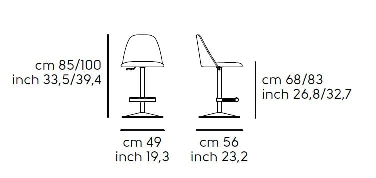 LEA DELUXE SG TS Stool By Midj