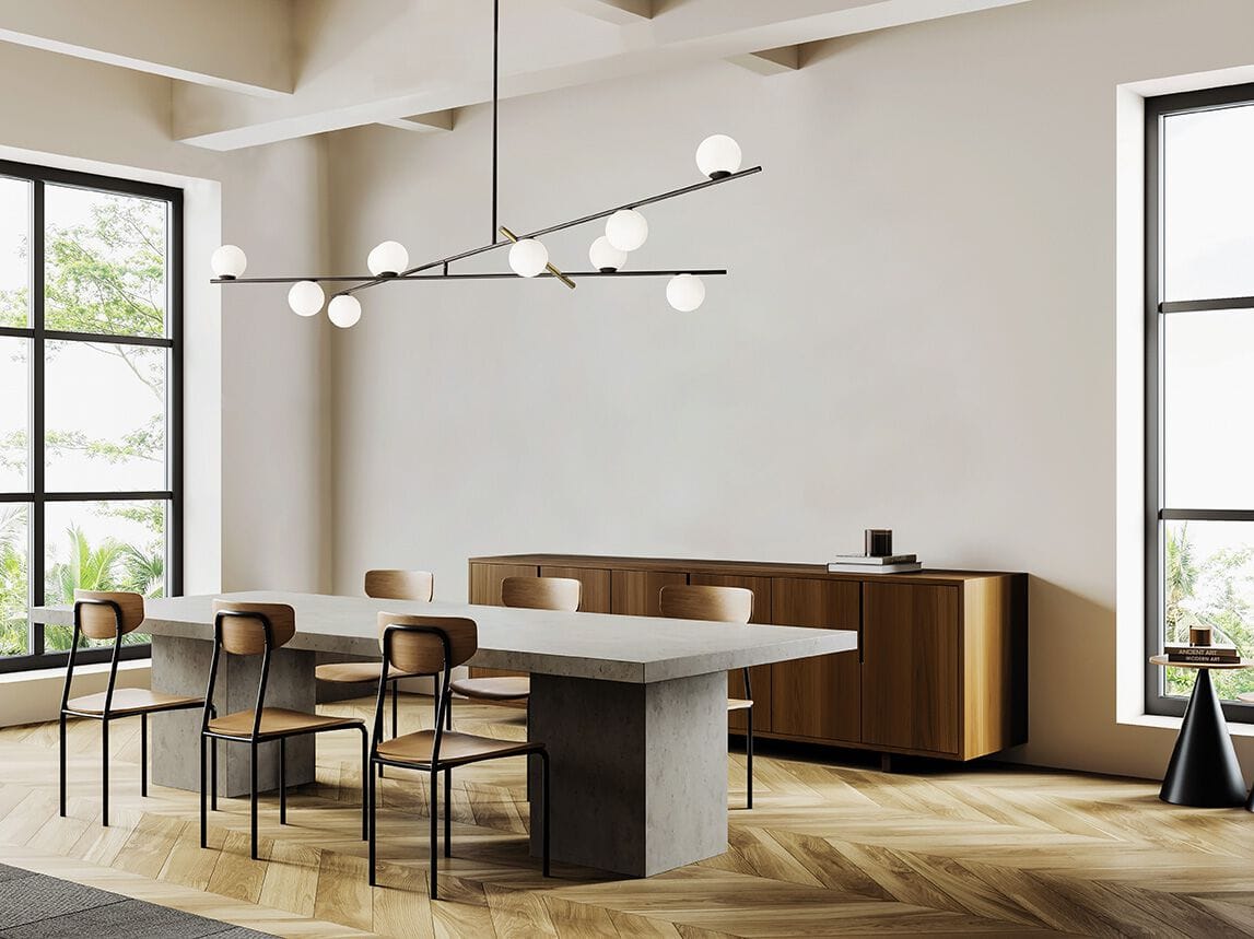 KIKA LED metal ceiling lamp By Miloox
