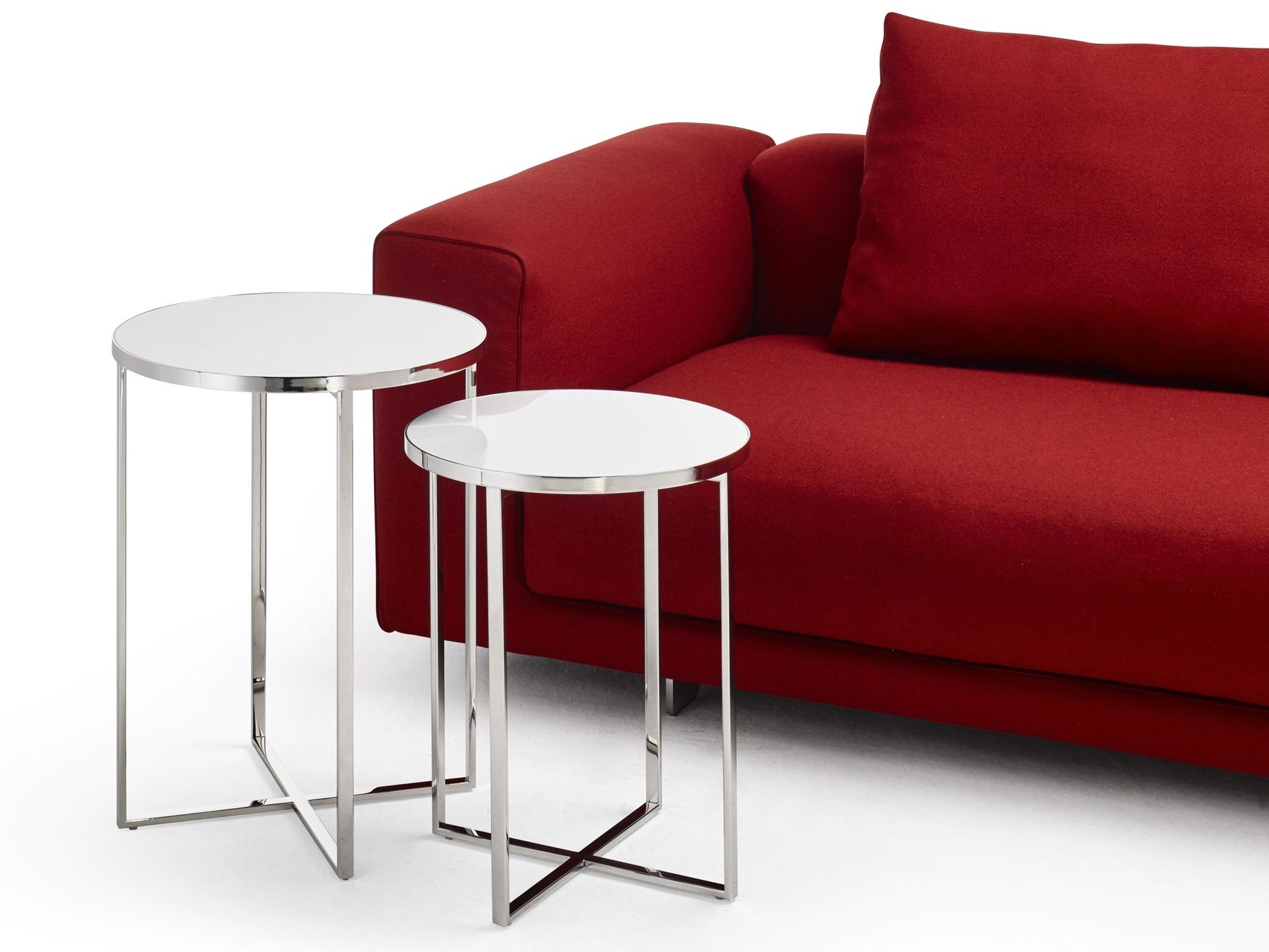 MINIMIZE ROUND Round metal coffee table By YOMEI