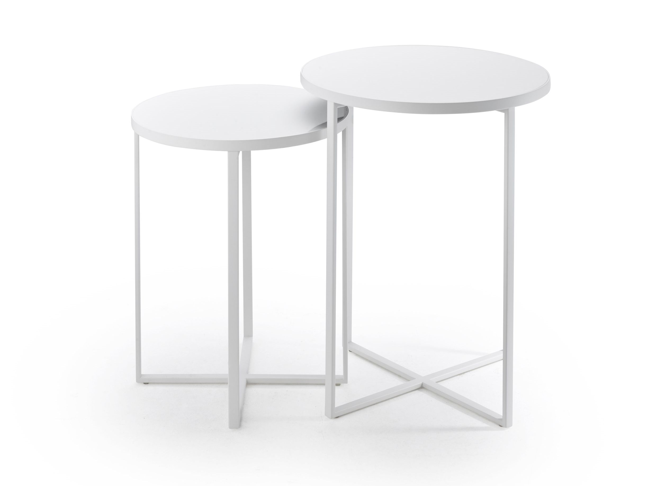 MINIMIZE ROUND Round metal coffee table By YOMEI