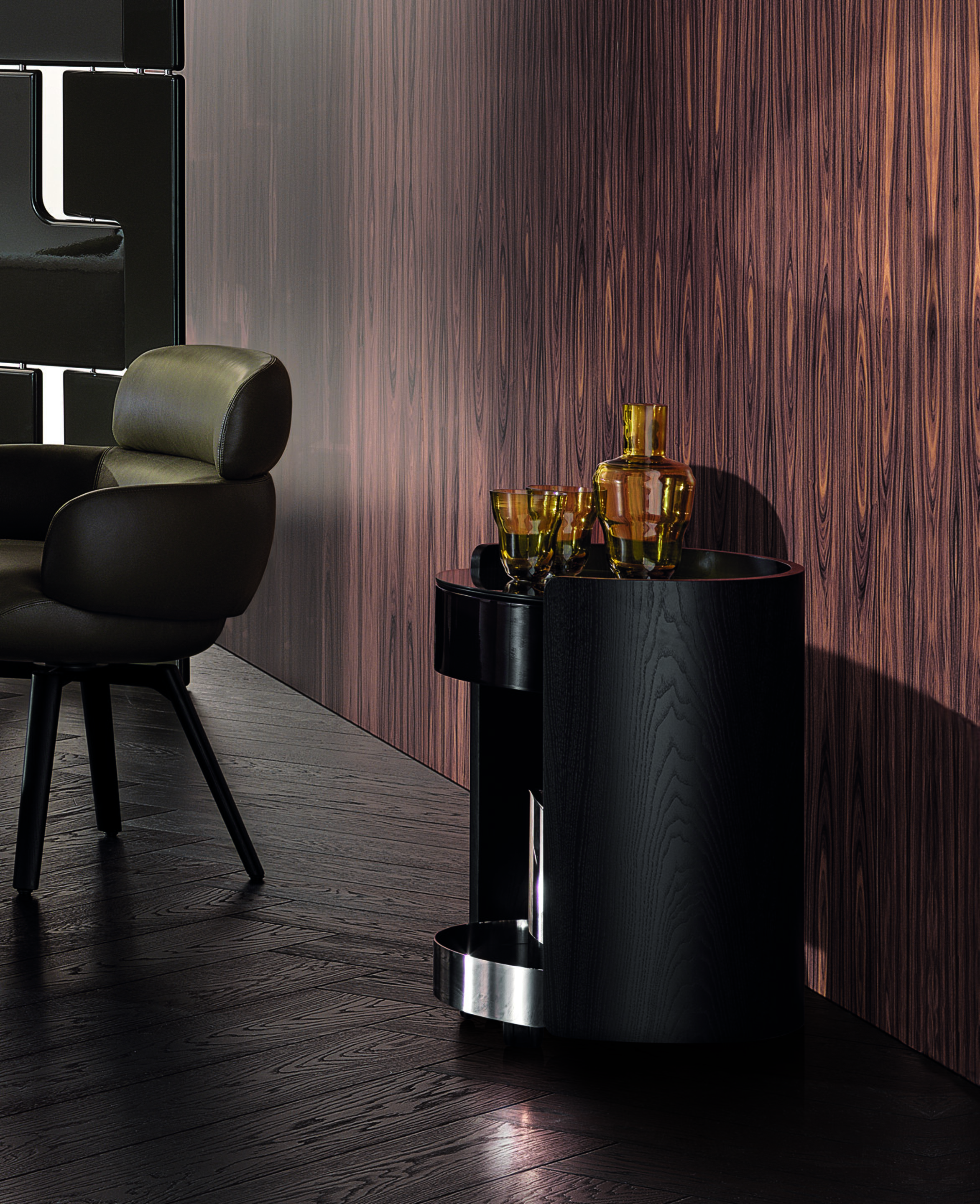JOURNEY Food trolley By Minotti