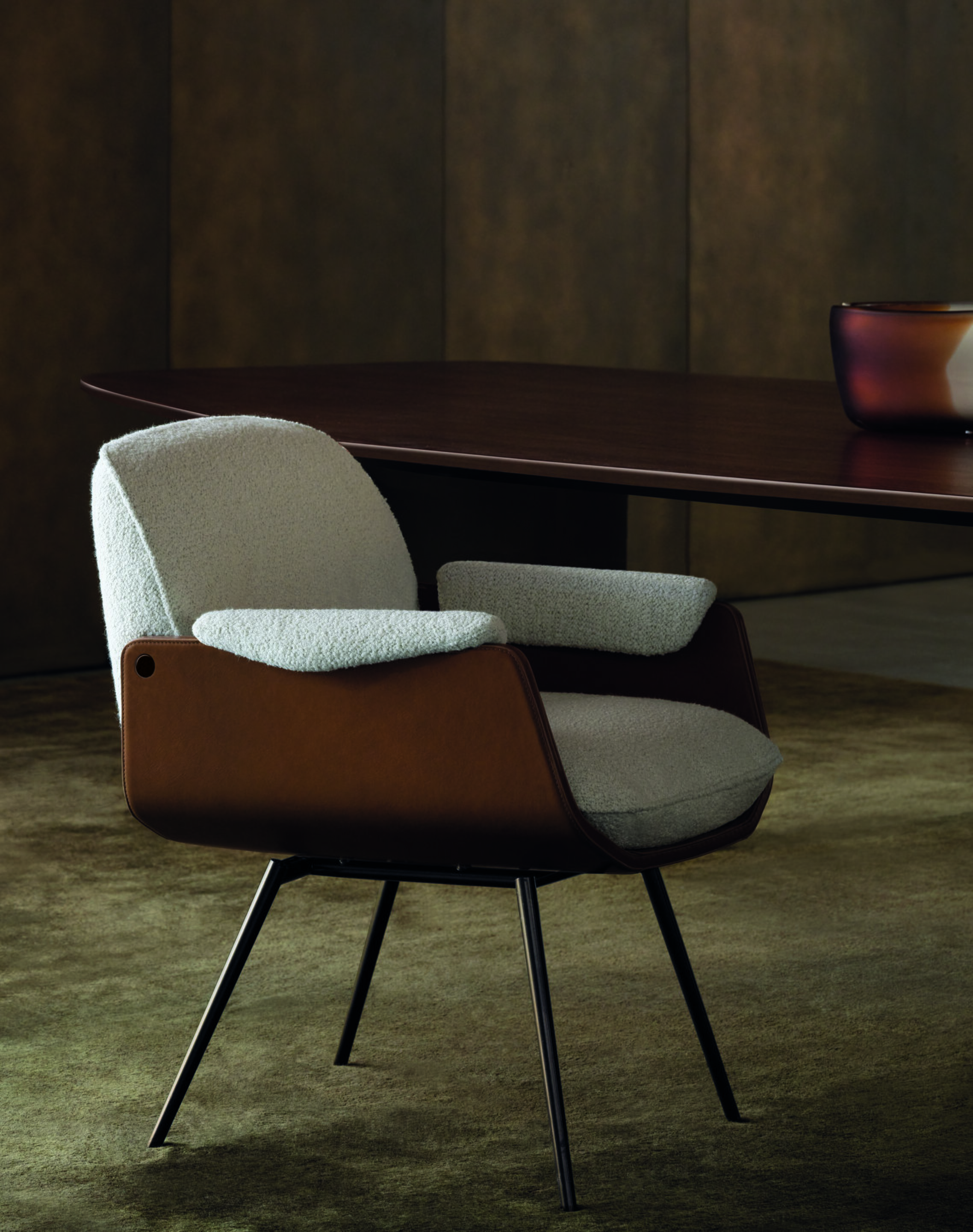 LAUREL Easy chair By Minotti
