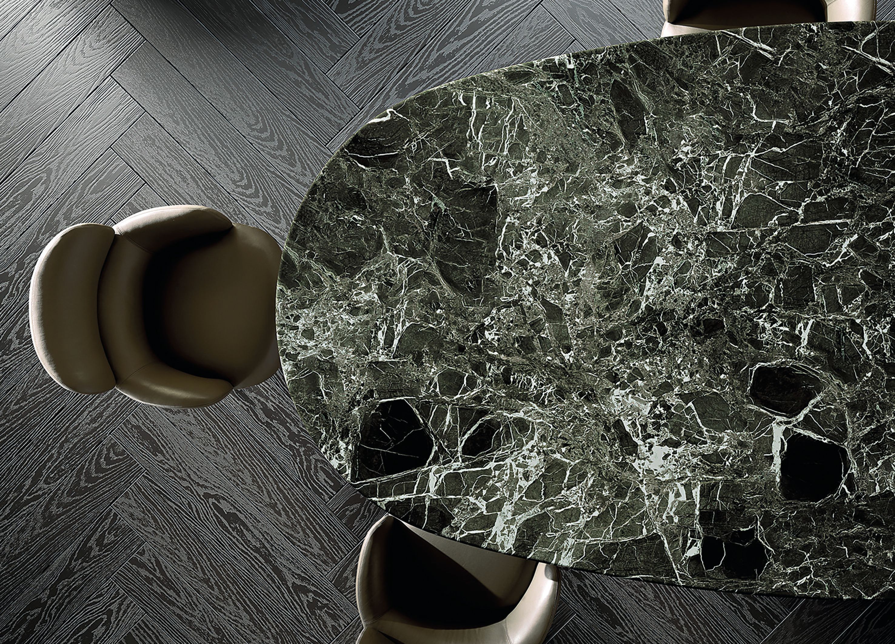 NICO Oval marble table By Minotti