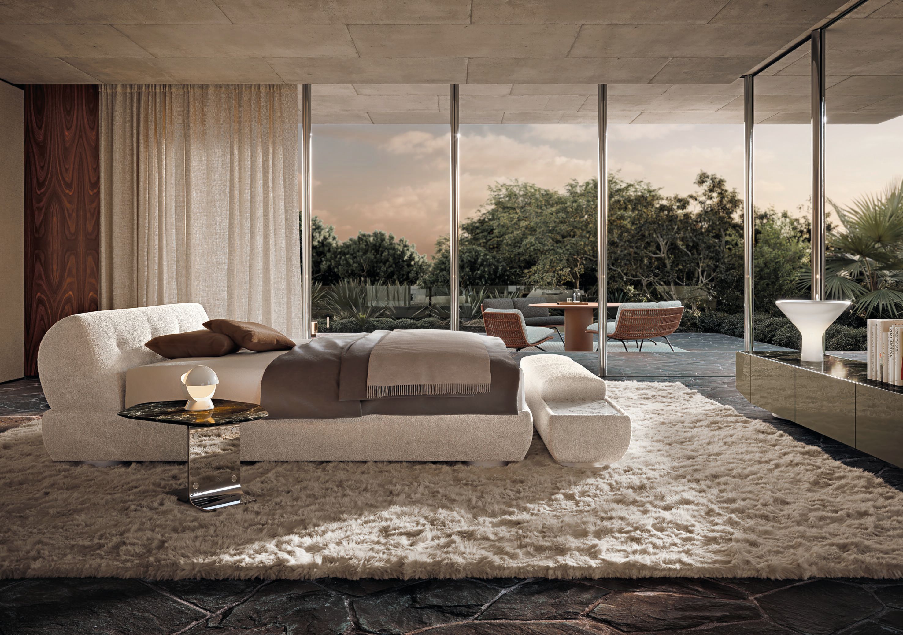 SUPERMOON 床 By Minotti