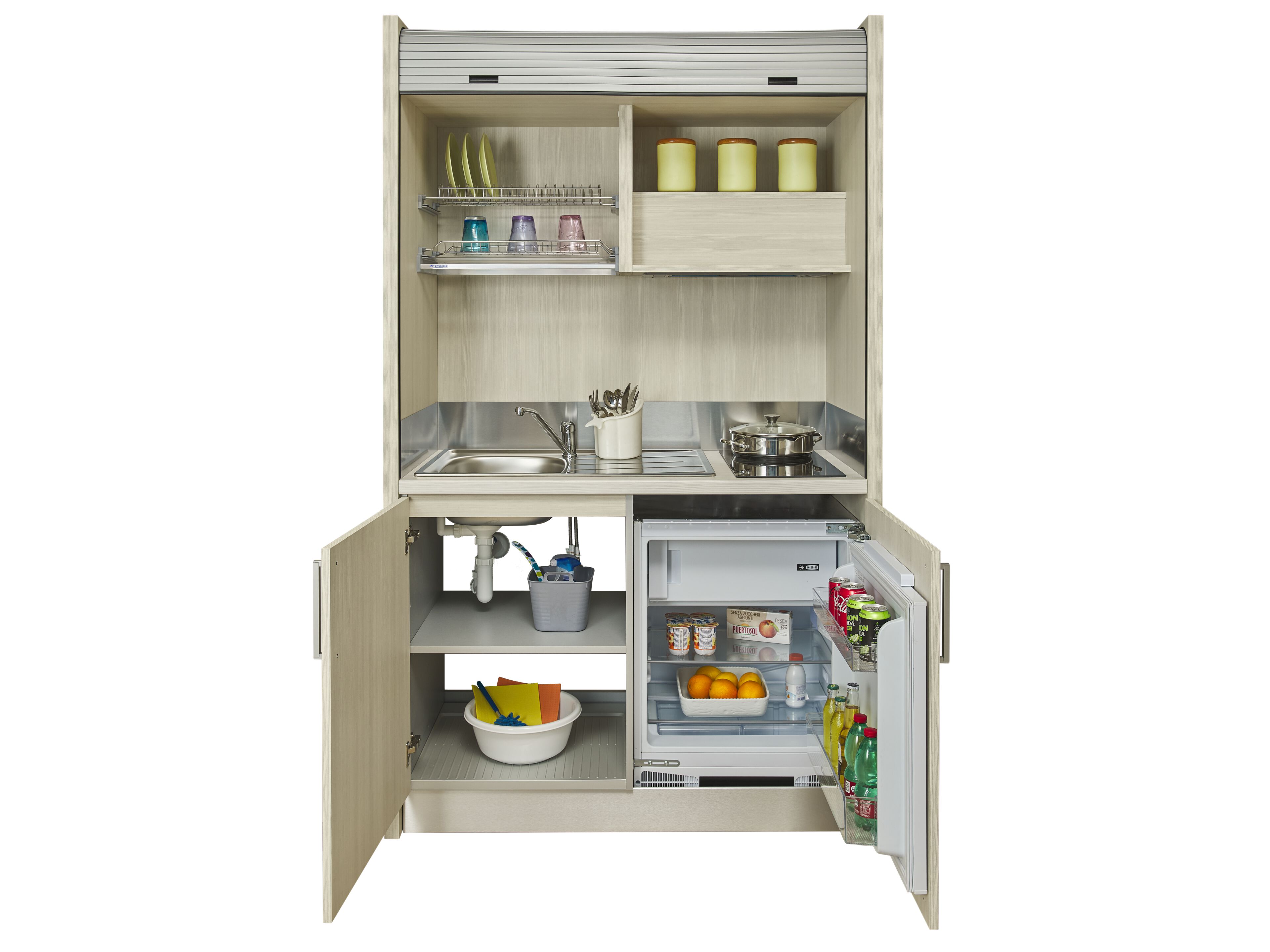 ZEUS K102 Hideaway mini kitchen By Mobilspazio