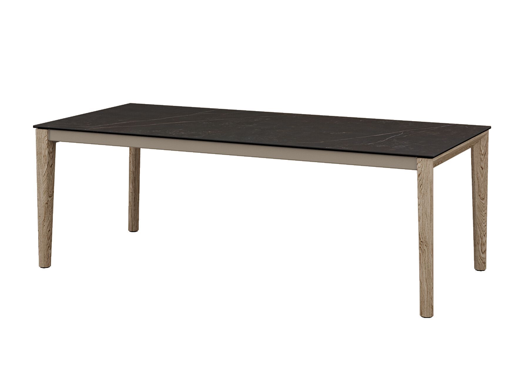 ILEX Extending rectangular ceramic dining table By Mobliberica