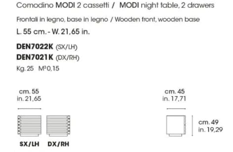 MODI Bedside table By Modesign