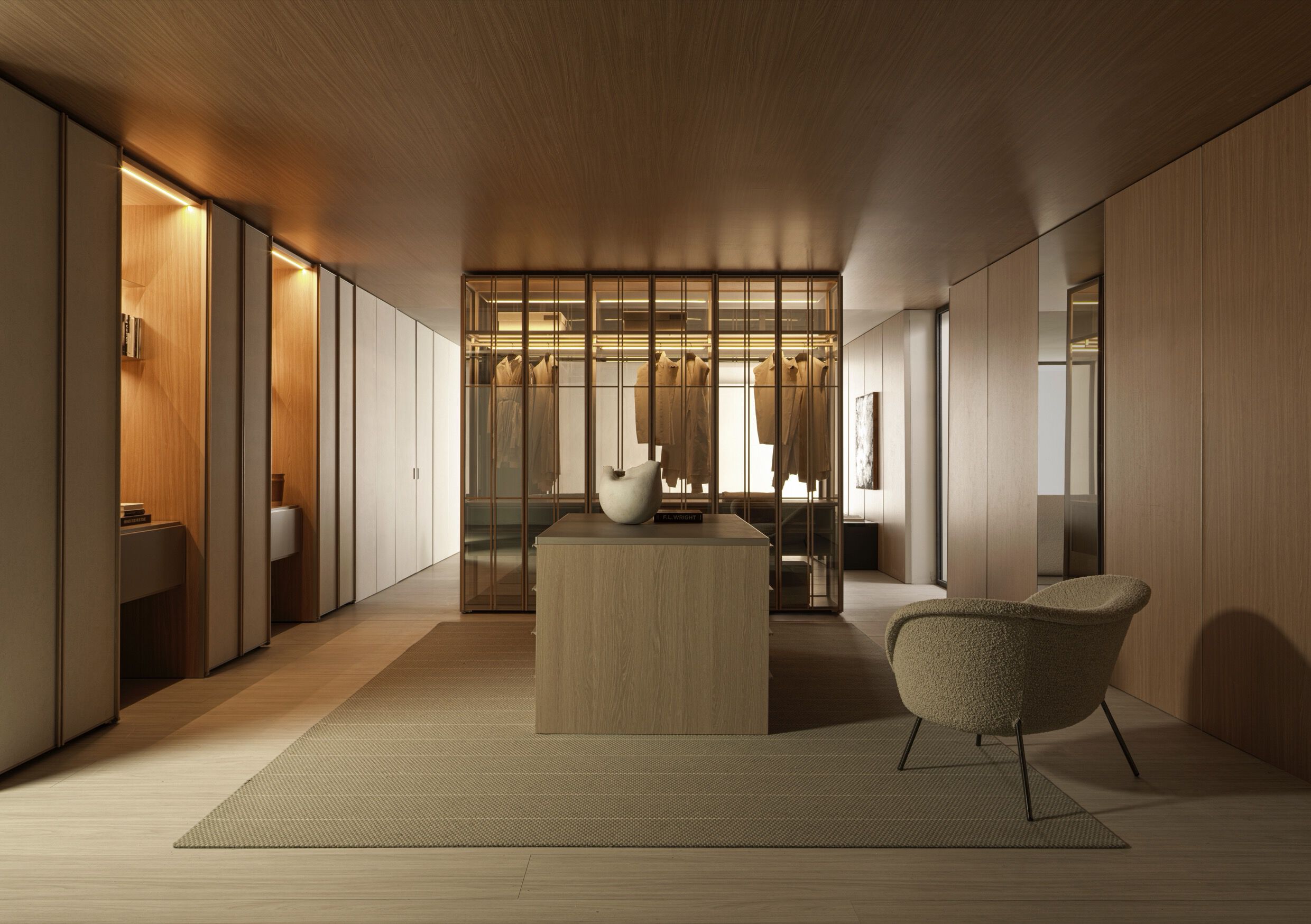 GLISS MASTER Walk-in wardrobe By Molteni & C.
