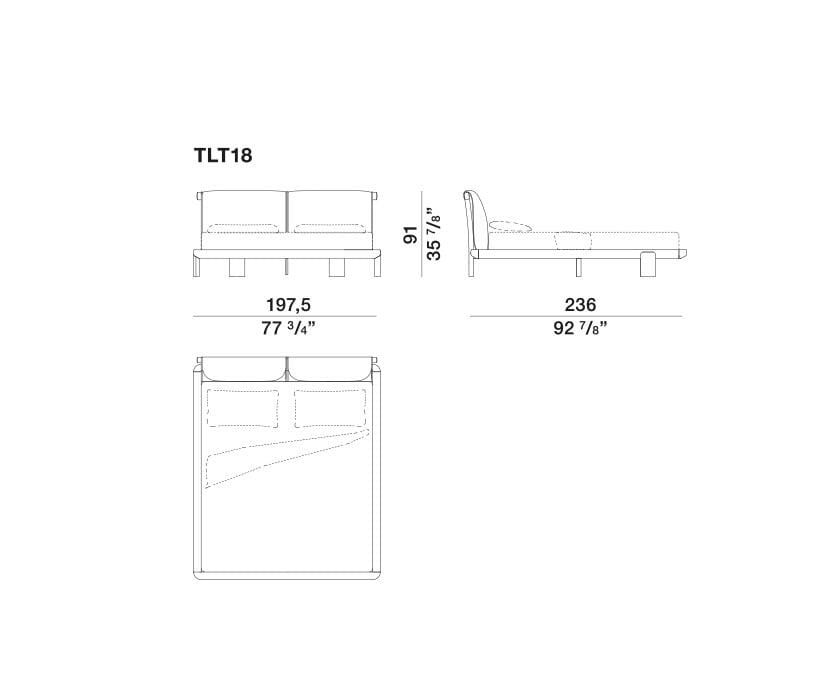 TIBEAU Bed By Molteni & C.