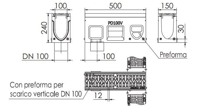 Monoblock PD100 V - Inspection element By ACO PASSAVANT