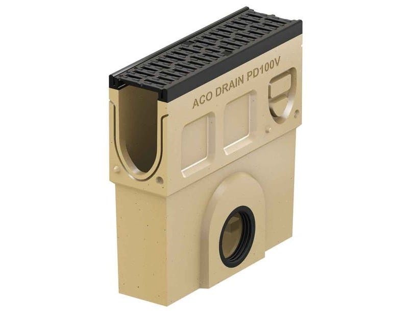 Pozzetto di scarico in calcestruzzo polimerico Monoblock PD100 V ...