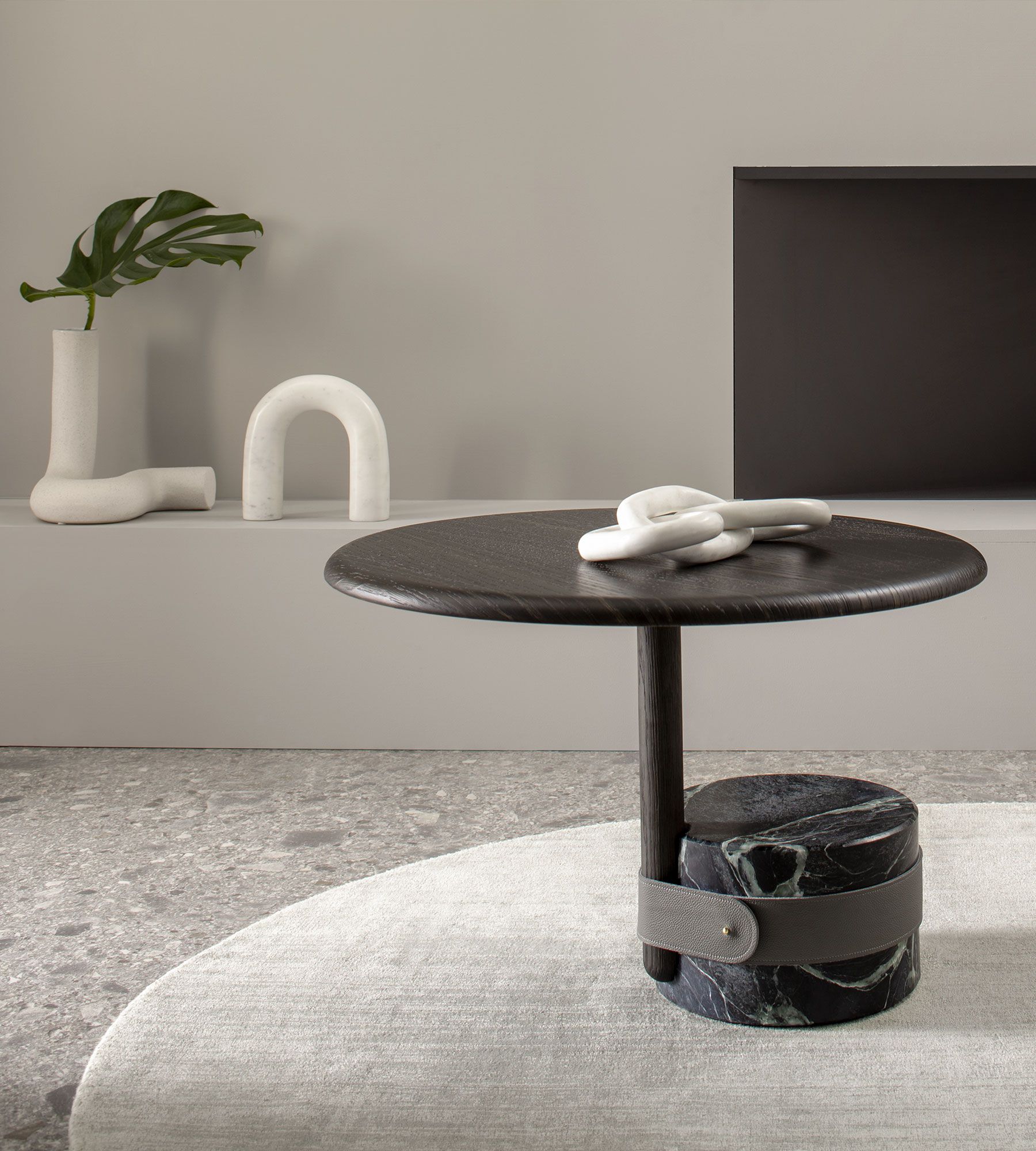 CHAMPIGNON Marble coffee table for living room By Morica Design
