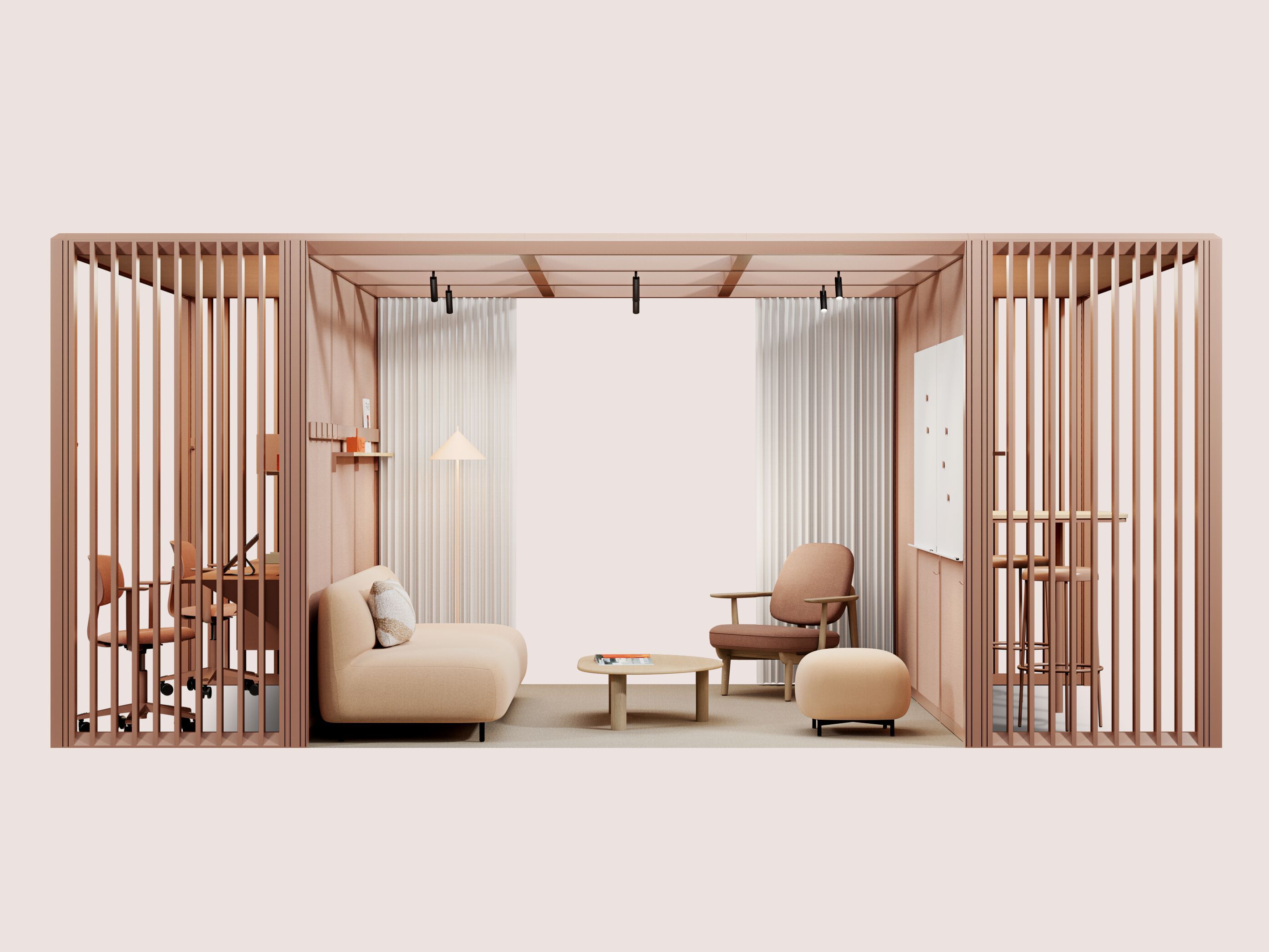 MODULAR HUB WORK + LOUNGE + MEET Modular glass and aluminium office ...