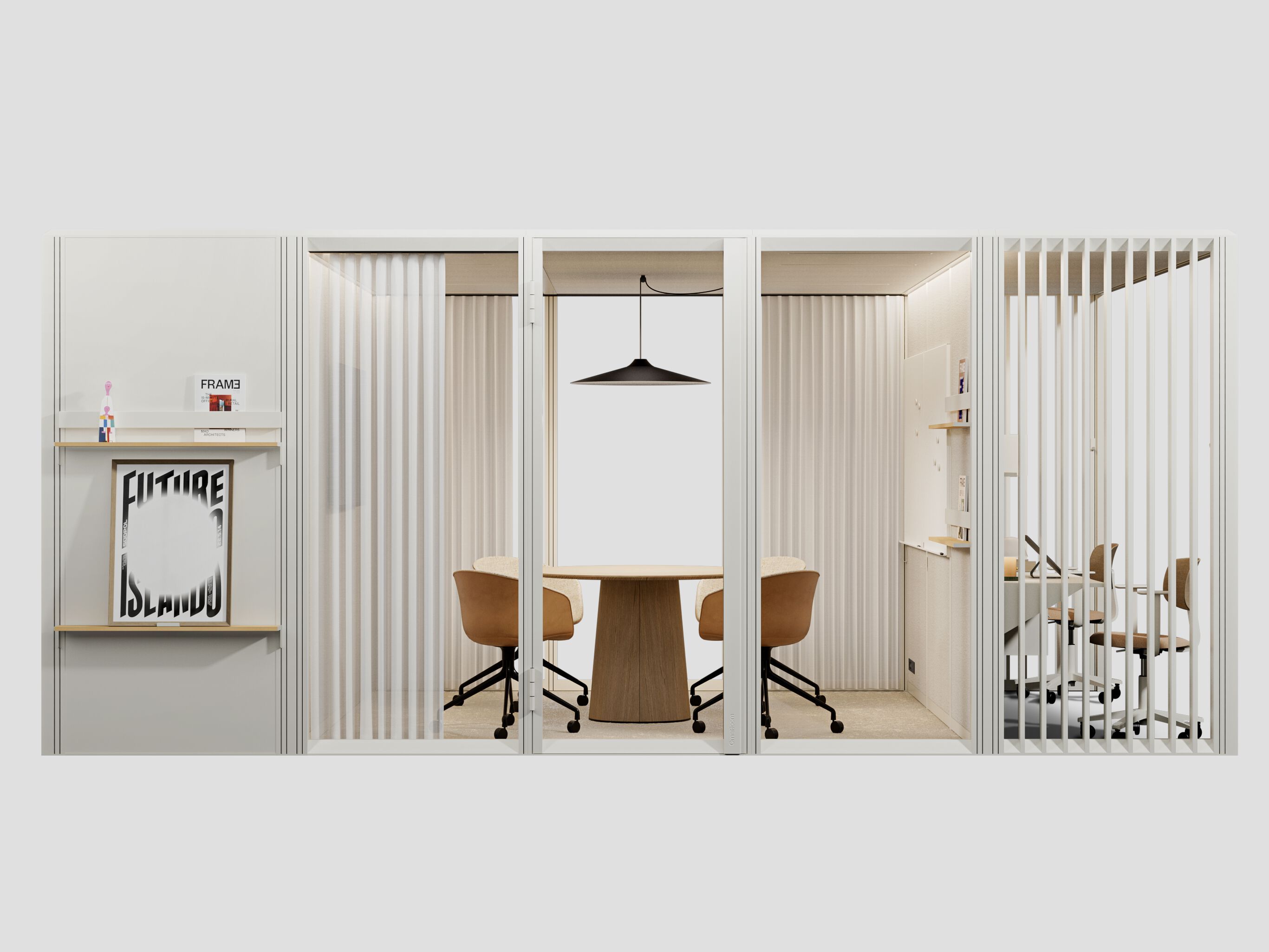 MODULAR HUB SUPPORT + MEET + WORK Modular glass and aluminium office ...