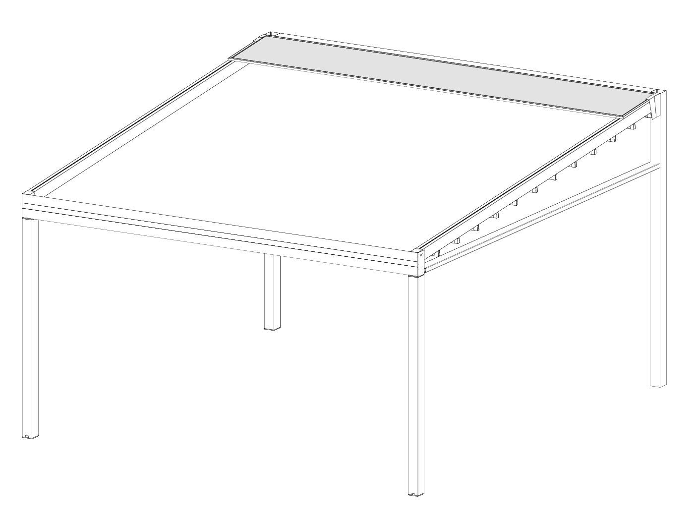 NEW LIPARI Freestanding Motorized freestanding aluminium and PVC ...