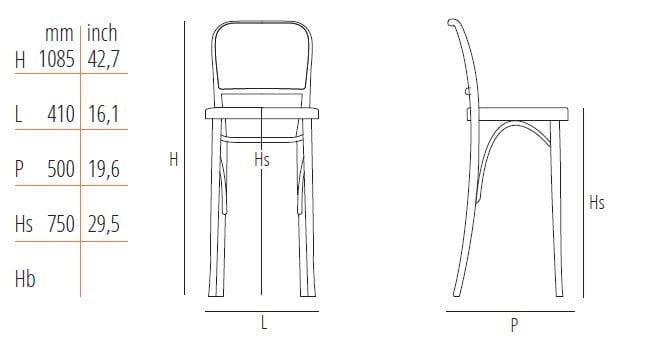 N. 811 | Stool N. 811 Collection By Wiener GTV Design