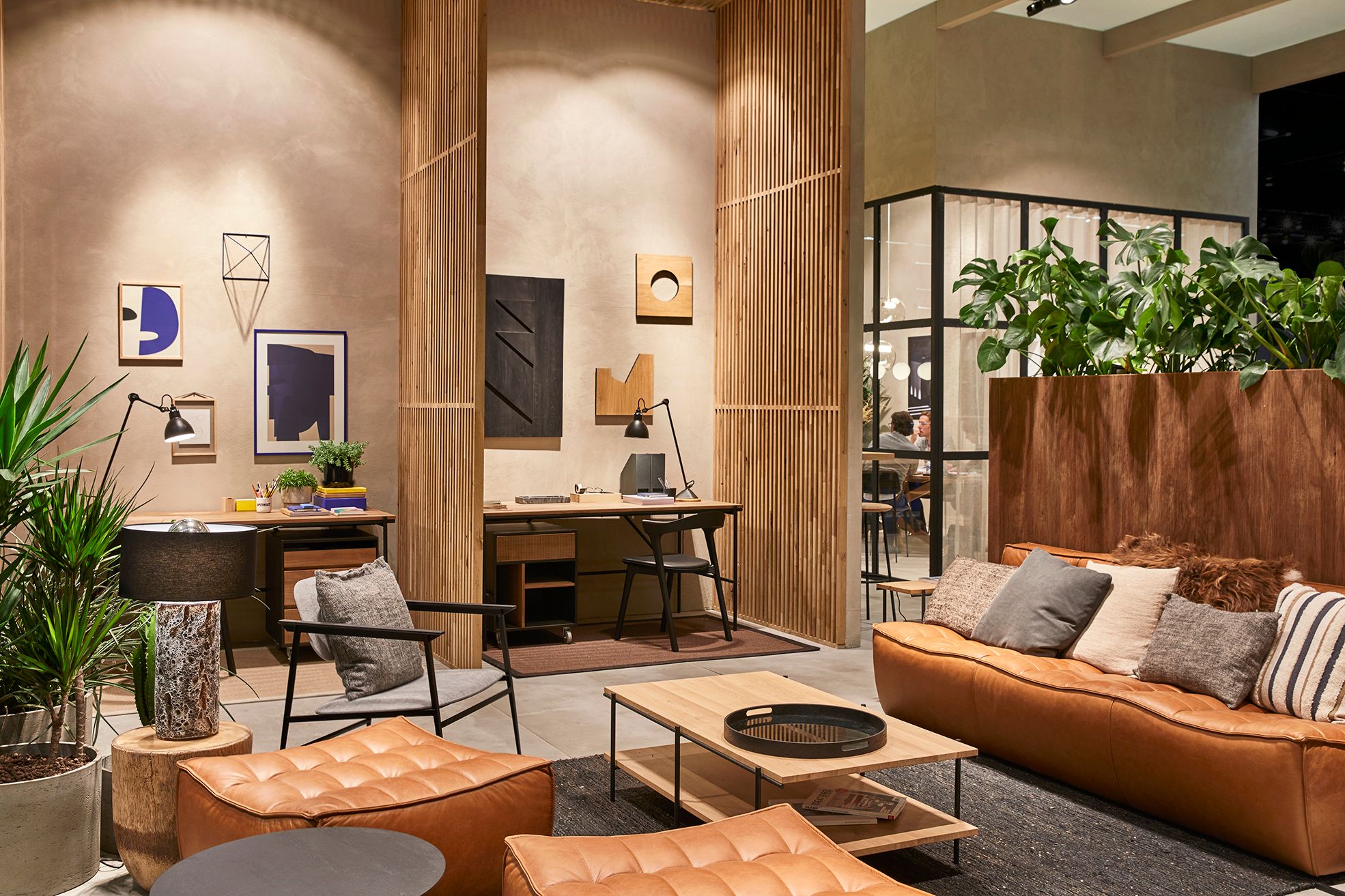 N701 3 seater leather sofa By Ethnicraft | design Jacques Deneef