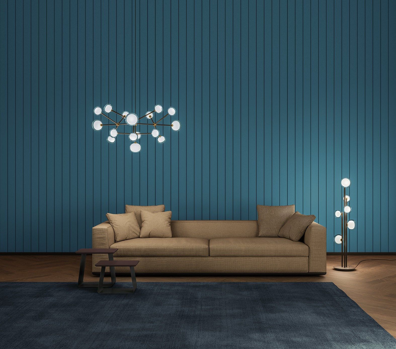 NABILA Metal pendant lamp By Tooy | design Corrado Dotti