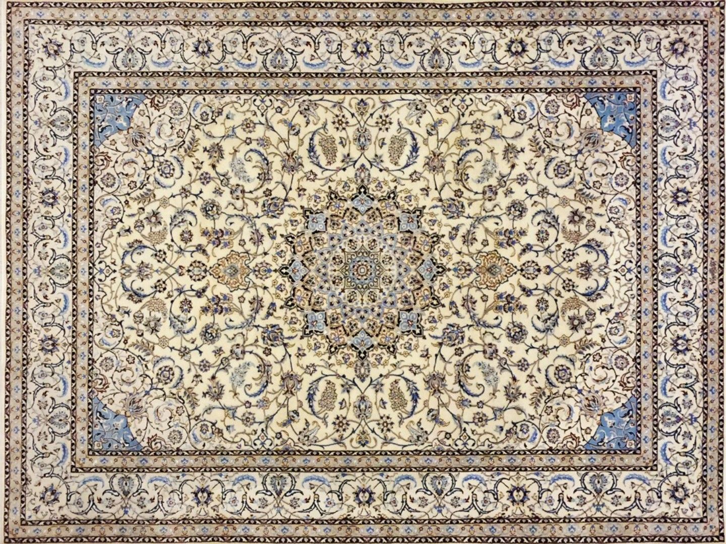 Handmade rectangular rug NAIN 6 By Arte di tappeti
