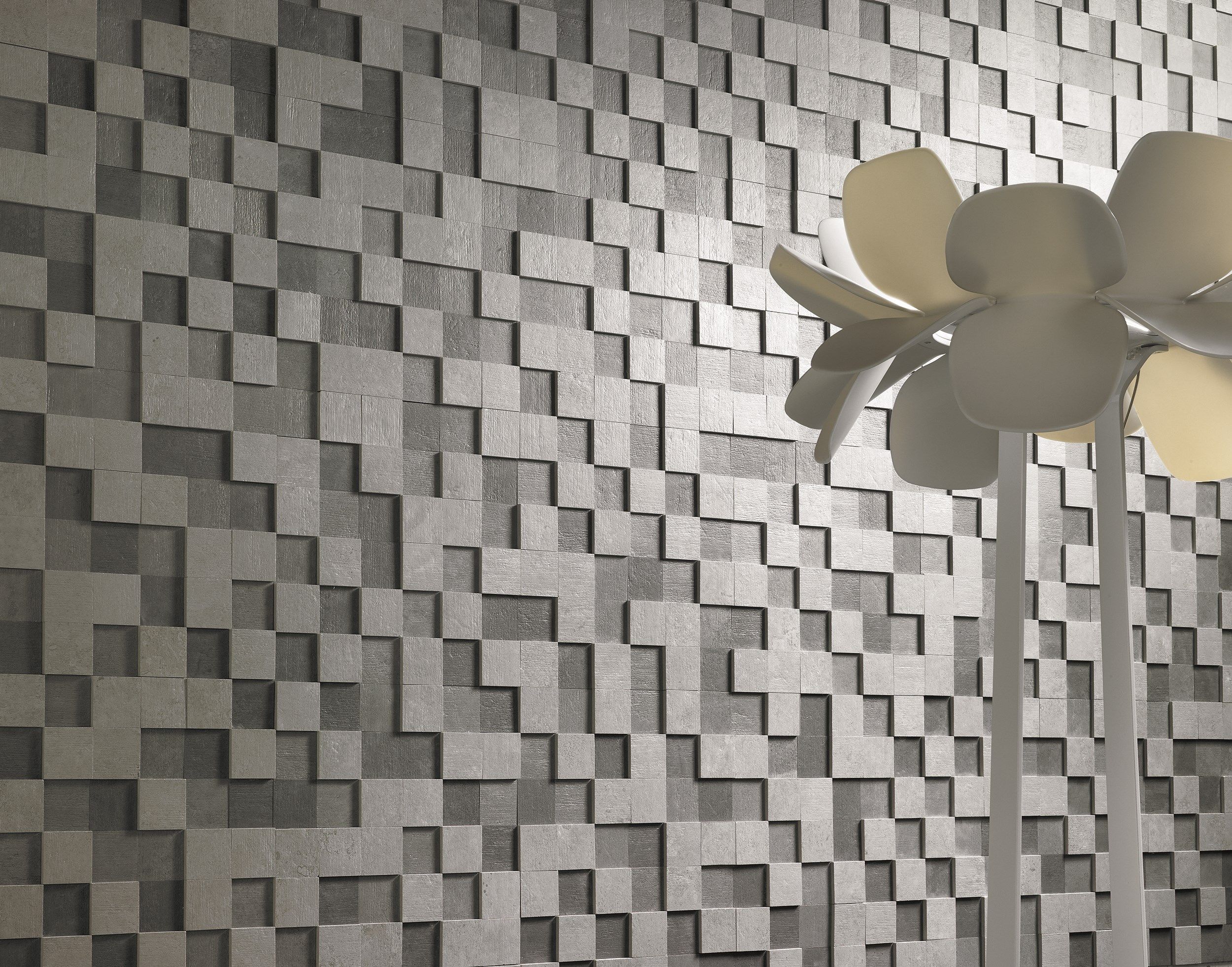 Technical porcelain wall/floor tiles with concrete effect NANOEVOLUTION By APAVISA