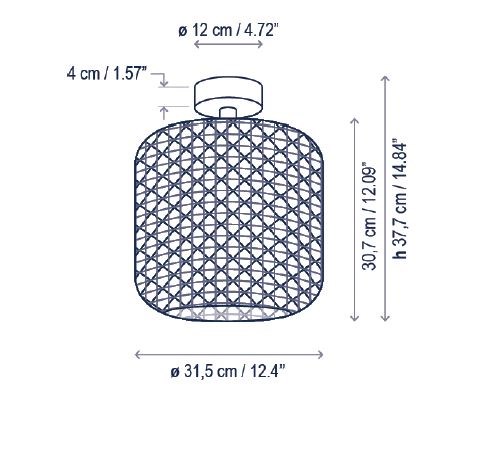 NANS PF/31 OUTDOOR 户外吸顶灯 By BOVER | design Joana Bover