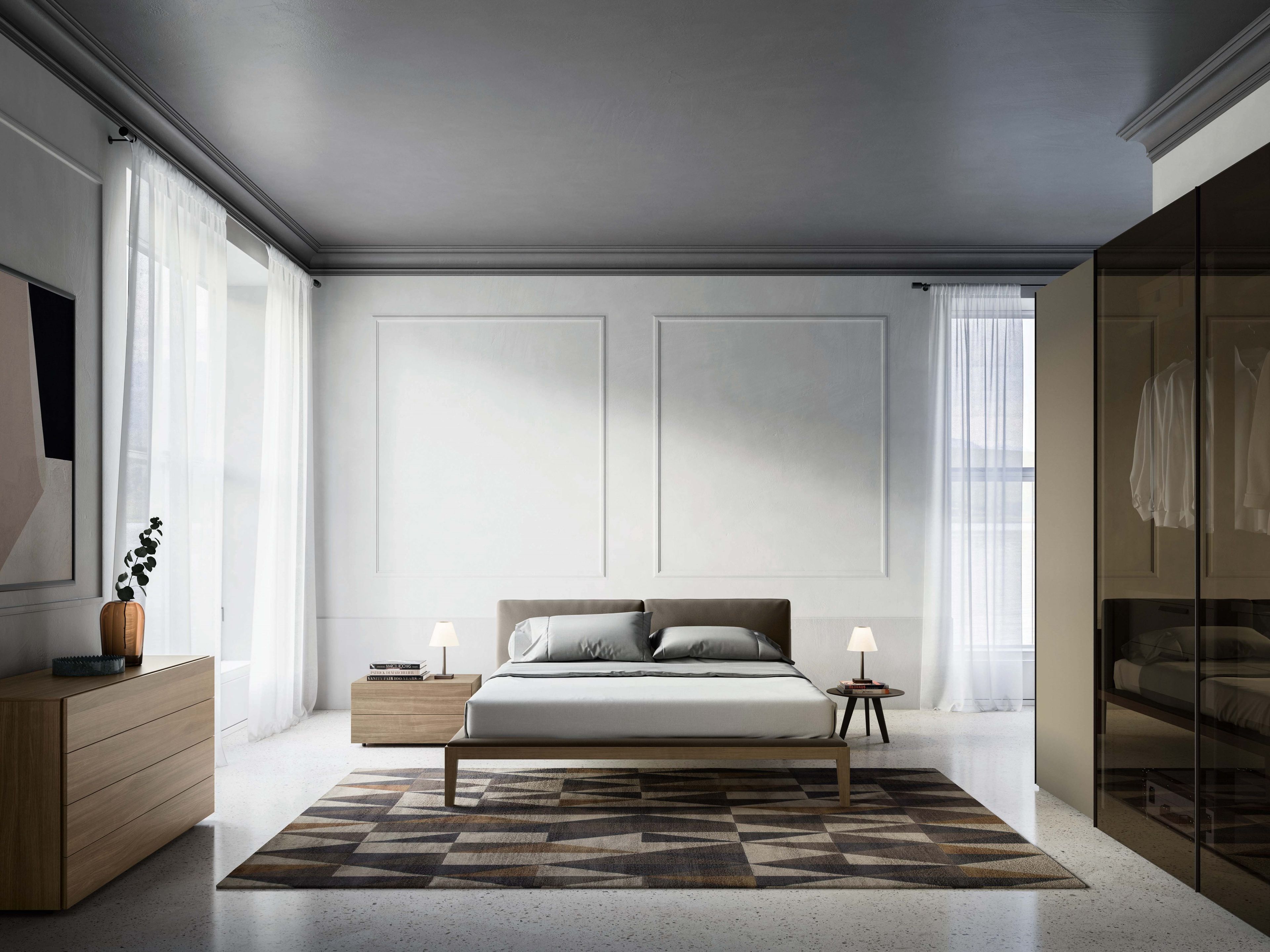 NAP | Walnut bedside table Nap Collection By JESSE design Mario Mazzer