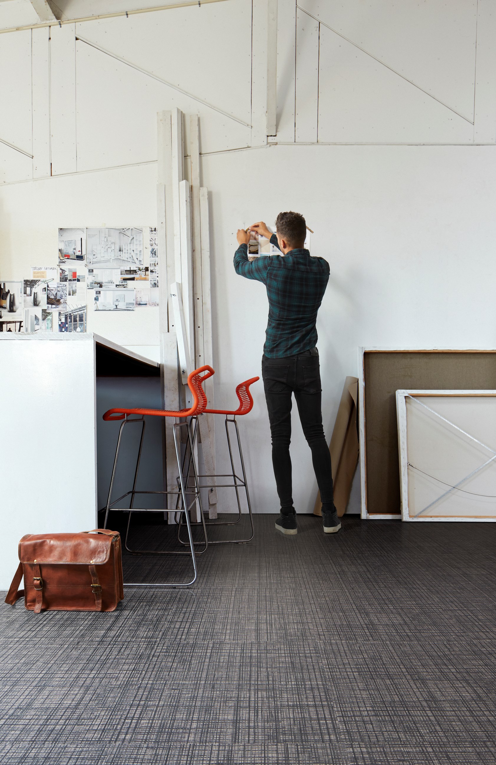 Ecological resilient vinyl flooring NATIVE FABRIC By Interface®