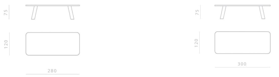 NATIVE | Rectangular table Table By GHIDINI1961 | design Stefano Giovannoni