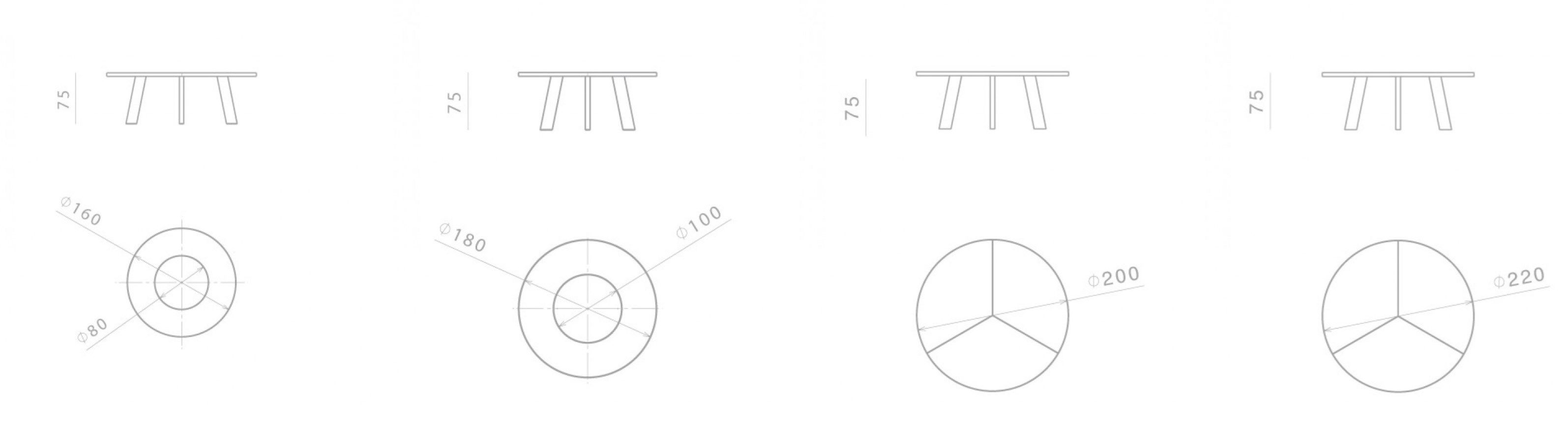 NATIVE | Table ronde Table ronde Lazy Susan en bois By GHIDINI1961 ...