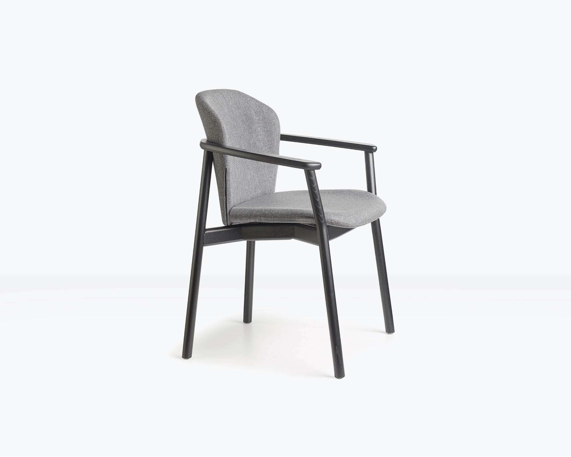 NATURAL FINN Upholstered fabric chair with armrests By SCAB DESIGN