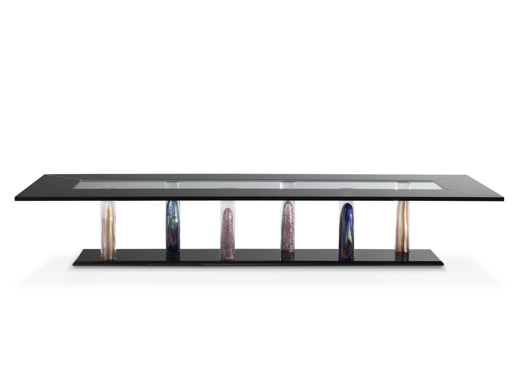 NAUTILUS SPECIAL Rectangular glass dining table By Reflex
