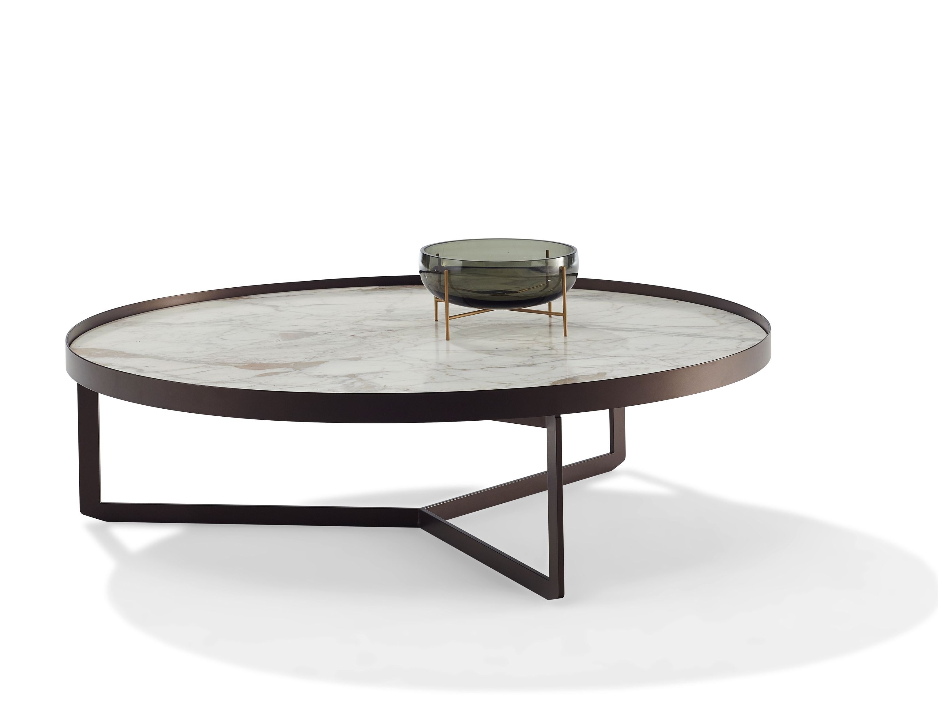NEBRA 1070 | Natural stone coffee table Round natural stone coffee ...
