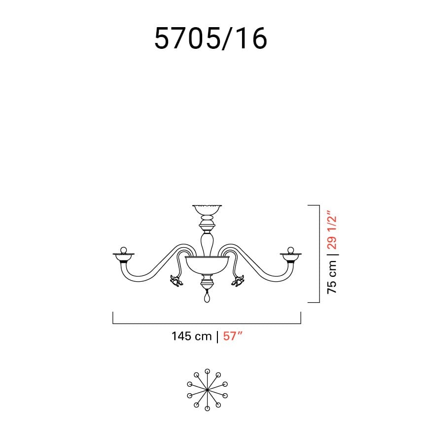 NEKHEL | Chandelier By Barovier&Toso