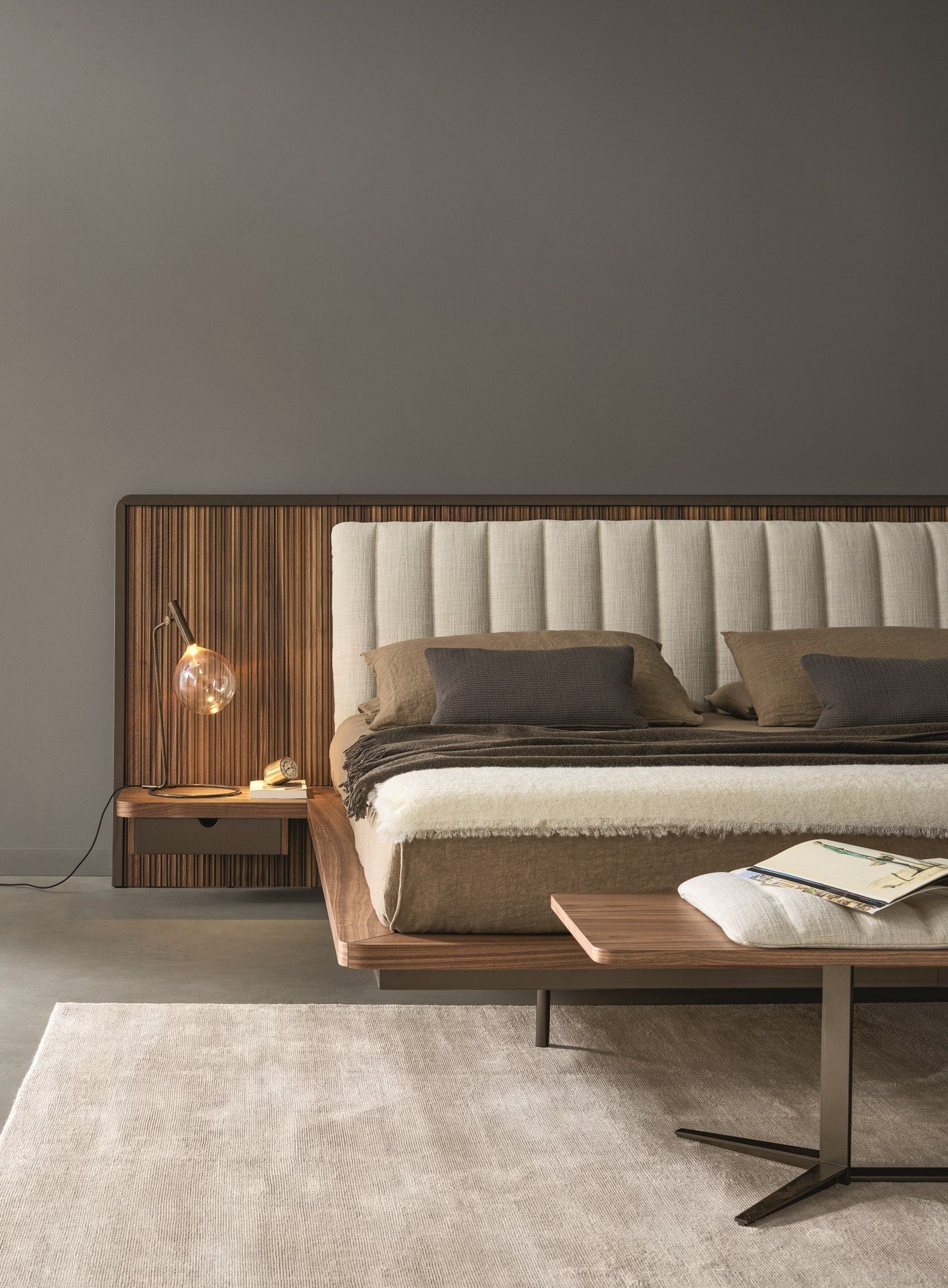 NELSON L Bed with integrated nightstands By Bonaldo | design Matteo ...
