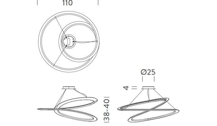 NEMO - KEPLER BLACK Lampada a sospensione By In Stock | design Arihiro Miyake