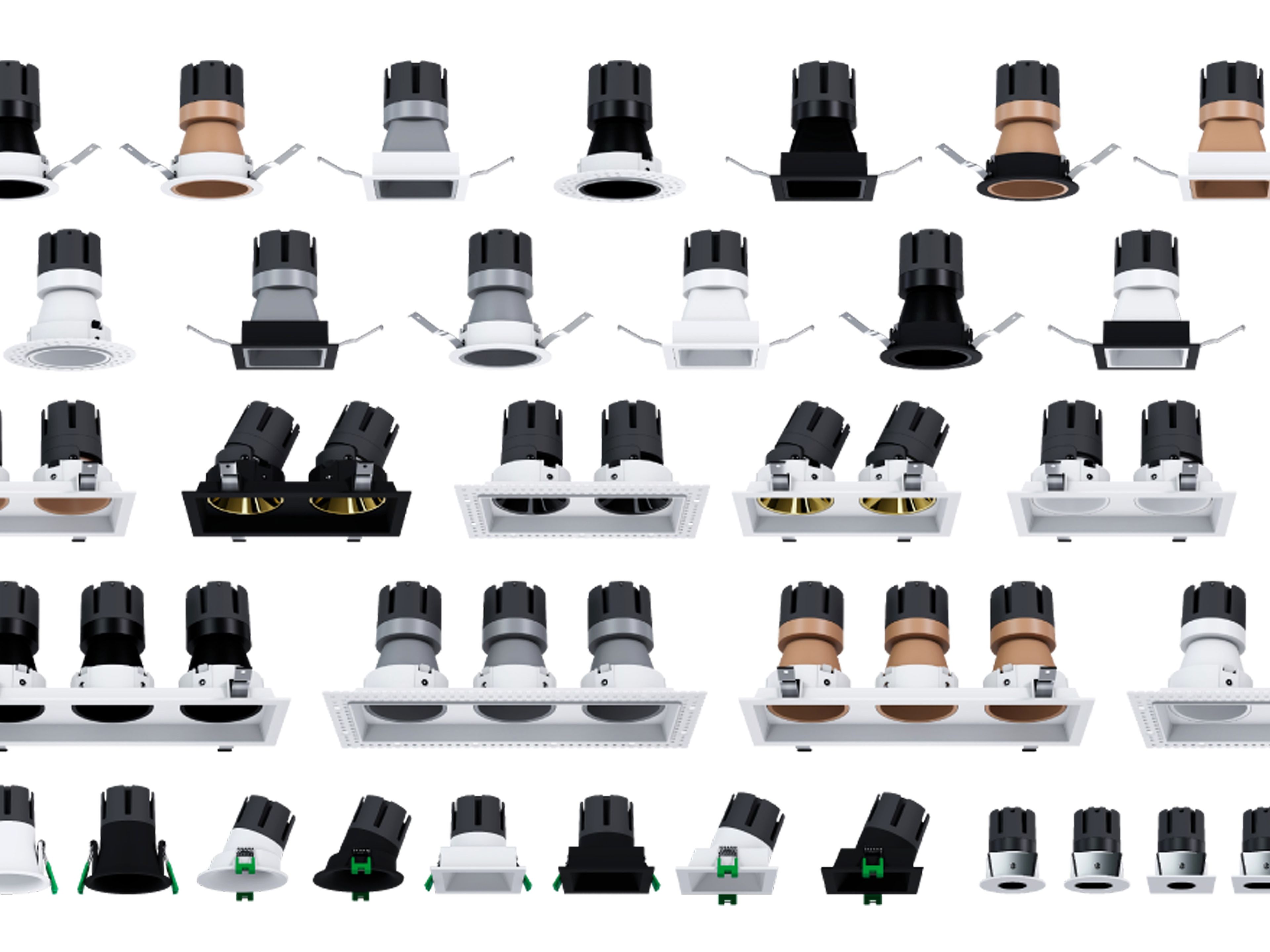 NEMO RING | Square spotlight Recessed LED square spotlight By PAN