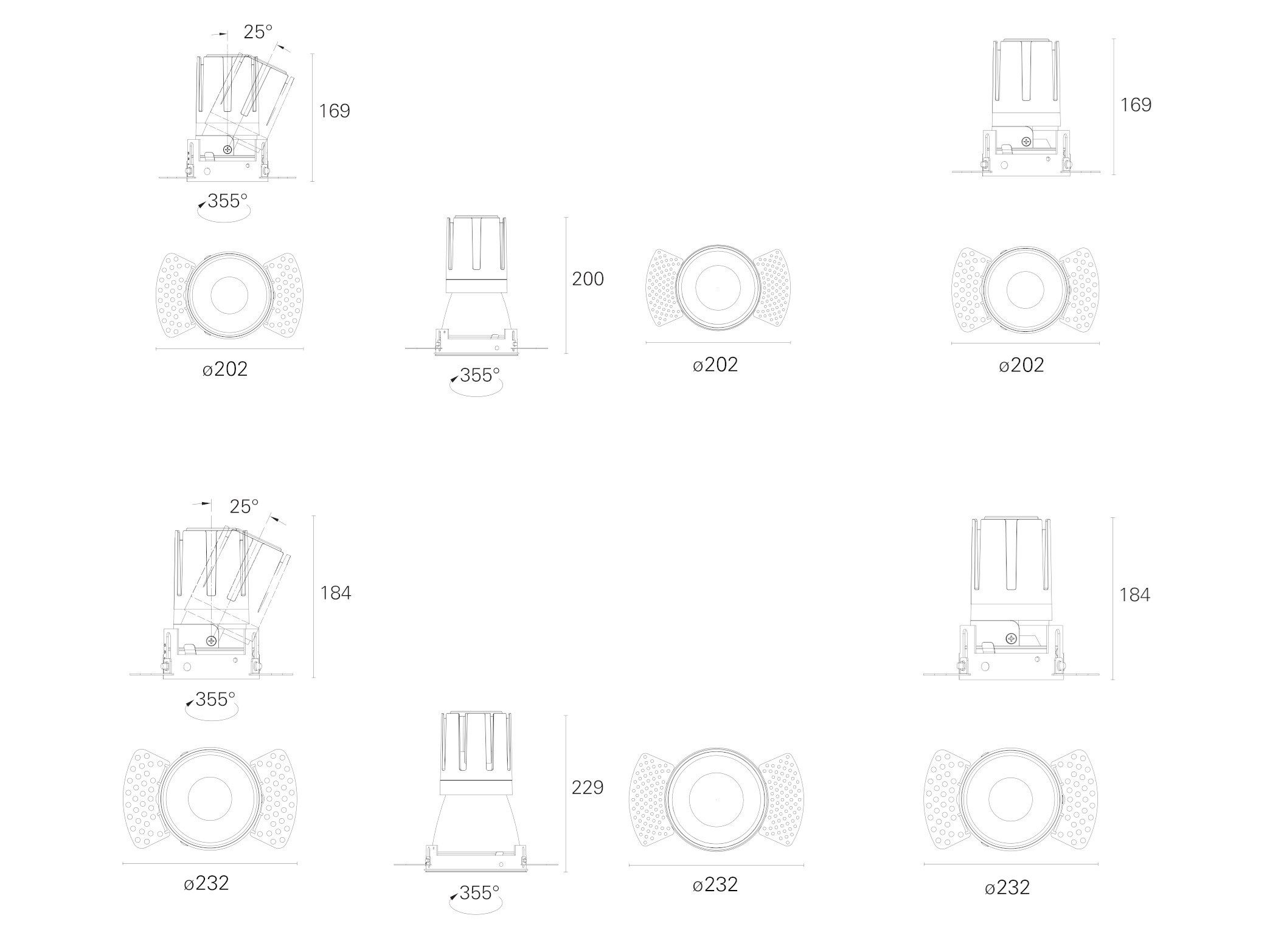 NEMO RING TRIMLESS | Round spotlight Recessed LED round spotlight By PAN