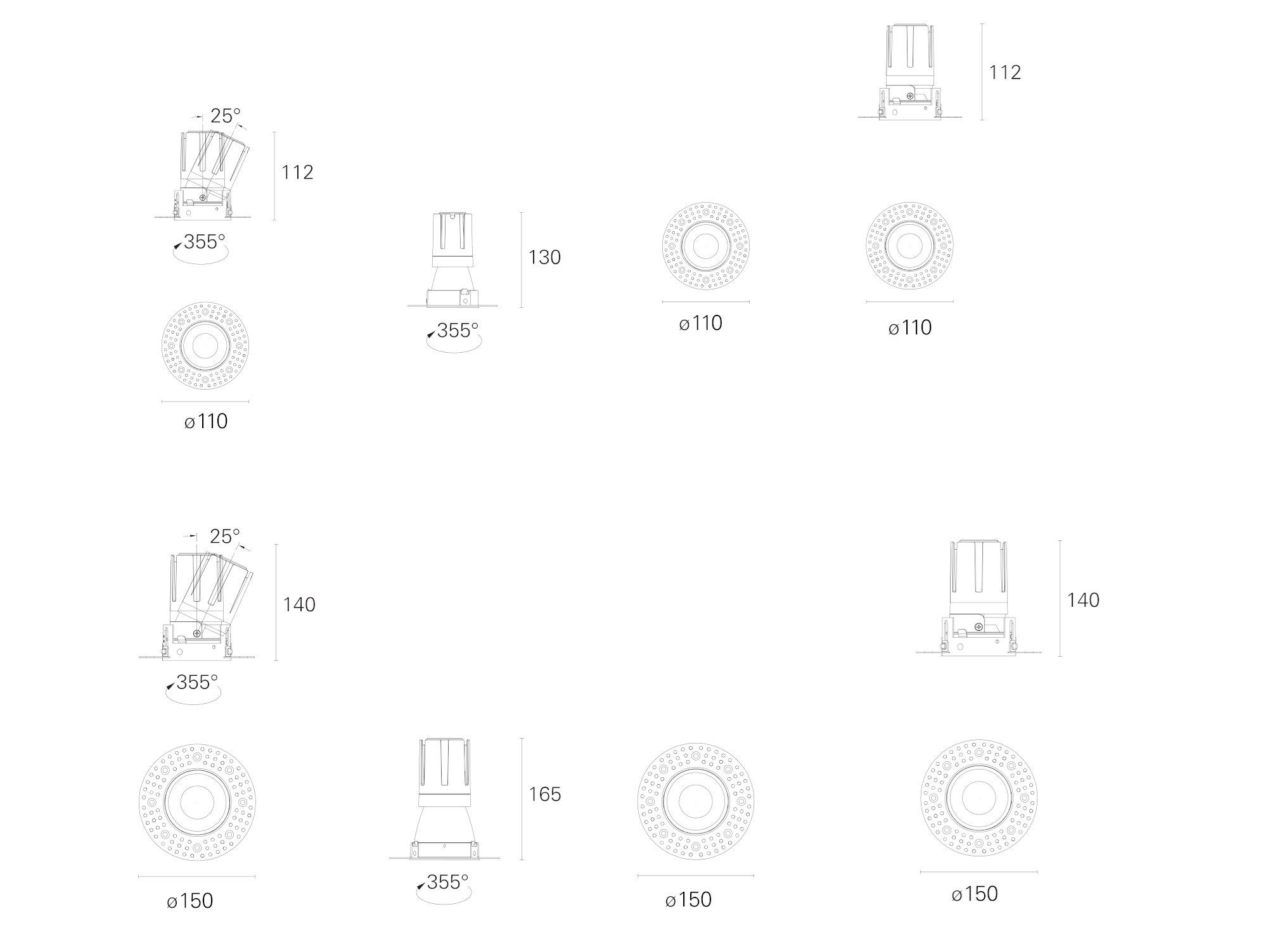 NEMO RING TRIMLESS | Round spotlight By PAN