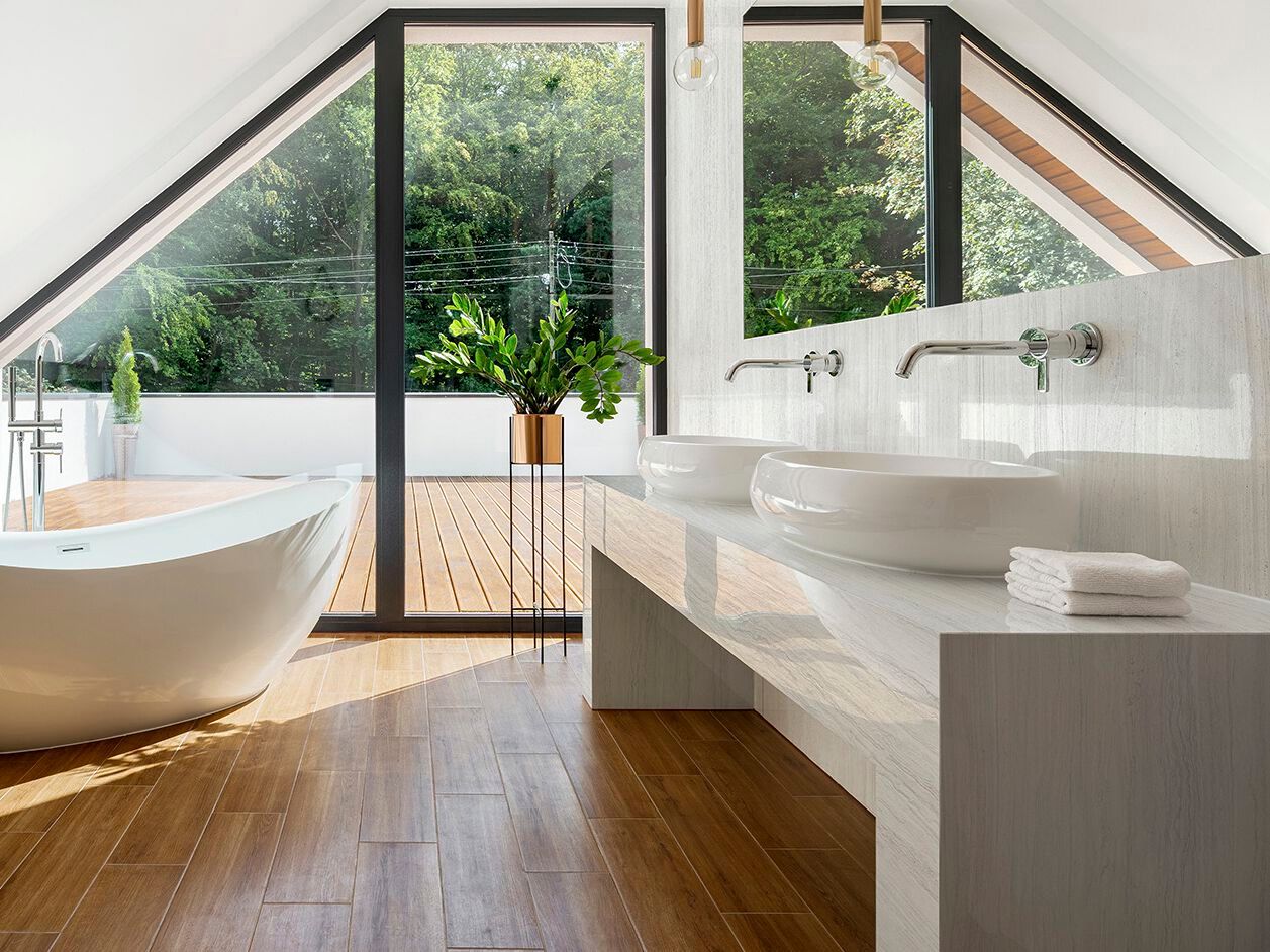 CALISTA Neolith wall/floor tiles with marble effect By NEOLITH